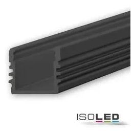 Isoled LED Aufbauprofil SURF12 Aluminium schwarz eloxiert RAL 9005 200cm