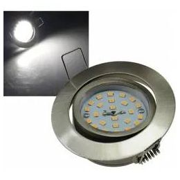 Chilitec 5W LED Downlight Flat-32 neutralwei&szlig; 490lm Edelstahl geb&uuml;rstet EEK E [A-G]