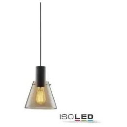 Isoled Pendelleuchte bernstein konkav Glas E27 20cm 50-300cm IP20