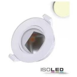 Isoled LED Einbaustrahler Au&szlig;en asymmetrisch COB wei&szlig; 8W 450lm IP44 warmwei&szlig; dimmbar EEK G [A-G]