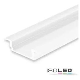 Isoled LED Einbauprofil DIVE12 FLAT Aluminium pulverbeschichtet wei&szlig; RAL 9010 200cm