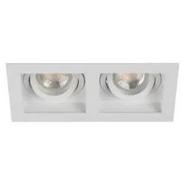 Kanlux Einbau-Downlight ARET wei&szlig; schwenkbar 2x max. 10W Gx5,3 oder GU10 IP20