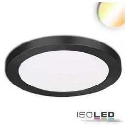Isoled LED Aufbau/Einbauleuchte Slim Flex 24W schwarz ColorSwitch warm/neutralwei&szlig; 2040lm EEK F [A-G]