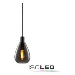 Isoled Retro Pendelleuchte Smoky Glas Sockel E27 300cm Kabel