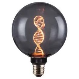 3,5W LED Birne Filament DNA Smoke Globe125 E27 120lm 1800K extra warmwei&szlig; dimmbar