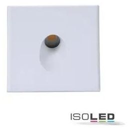 Isoled Cover Aluminium eckig 1 wei&szlig; f&uuml;r Wandeinbauleuchte Sys-Wall68