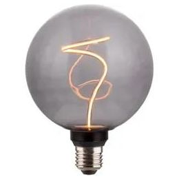 4,9W LED Birne Filament YARN GLOBE G125 smoke E27 100lm 1800K extra warmwei&szlig; dimmbar