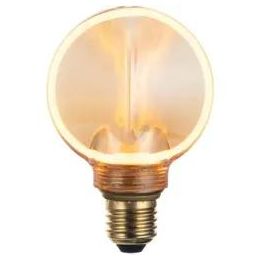4W LED Birne Filament CIRCLE Amber 80mm E27 200lm 1800K extra warmwei&szlig; dimmbar