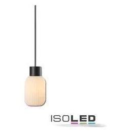 Isoled Retro Pendelleuchte white Glas schmal Sockel E27 300cm Kabel