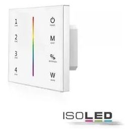 Isoled Sys-Pro RGBW 4 Zonen Einbau Touchfernbedienung Funk DMX Output wei&szlig; UP
