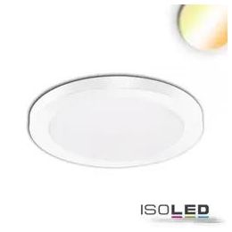 Isoled LED Aufbau/Einbauleuchte Slim Flex 12W wei&szlig; ColorSwitch warm/neutralwei&szlig; 1020lm EEK F [A-G]