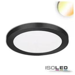 Isoled LED Aufbau/Einbauleuchte Slim Flex 18W schwarz ColorSwitch warm/neutralwei&szlig; 1530lm EEK F [A-G]
