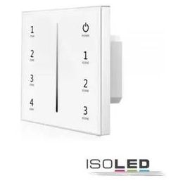Isoled Sys-Pro 4 Zonen Einbau-Touch-Funk-Bedienung 4x0-10V Output wei&szlig; 85-265V
