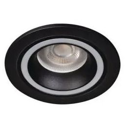 Kanlux Einbaurahmen Downlight FELINE DSO B/B schwarz mit Lichtring f&uuml;r Fassung GU10 Gx5,3 IP20