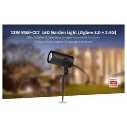 LED Garten Lampe Mboxer 12W RGB-WW Zigbee Funk fernbedienbar 230V IP66 EEK E [A-G]