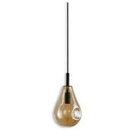 Isoled Retro Pendelleuchte Amber Glas Sockel E14 300cm Kabel