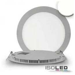 LED Downlight Ultra flach rund silber 22,5cm 18W 4000K neutralwei&szlig; Panel EEK F [A-G]