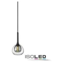 Isoled Retro Pendelleuchte clear/black Glas Sockel E14 300cm Kabel