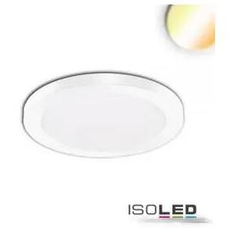 Isoled LED Aufbau/Einbauleuchte Slim Flex 6W wei&szlig; ColorSwitch warm/neutralwei&szlig; 510lm EEK F [A-G]