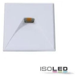 Isoled Cover Aluminium eckig 2 wei&szlig; f&uuml;r Wandeinbauleuchte Sys-Wall68