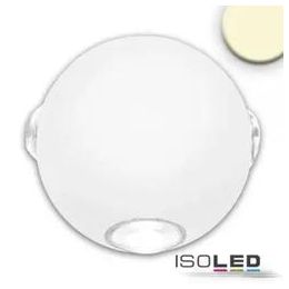 Isoled LED Wandleuchte rund 4-flammig 4,3W warmwei&szlig; IP54 sandwei&szlig; EEK F [A-G]