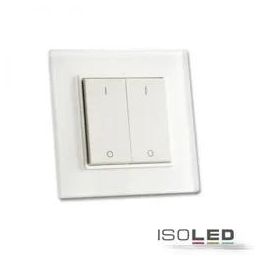 Isoled Sys-One 2 Zonen Aufbau Tastcontroller Dimmer batteriebetrieben Wandtaster Funk