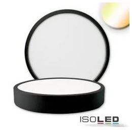 Isoled Deckenleuchte PRO schwarz 24W rund 225mm ColorSwitch 2700K 3000K 4000K dimmbar EEK E [A-G]