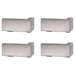 Hasena Wood-Line F&uuml;sse Reca 4er-Set / 10 cm / inox