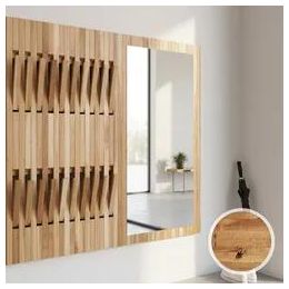 BlackWood &raquo;Piaforte Wildeiche&laquo; Massivholz Design-Garderobe Garderobe / Wildeiche natur / 62,5 cm