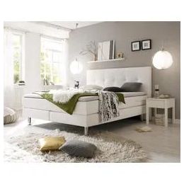 Hasena Boxspringbett Pronto Fleur 180x200 cm / 327 Pepe beige / Agrea-Top