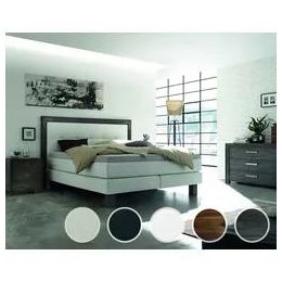 Hasena Boxspringbett Pronto Memphis 180x200 cm / Akazie Vintage Grey / Pepe Beige 327 / Superio-Top