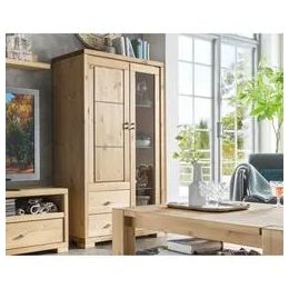MassivHolz &raquo;Vita&laquo; Highboard-Vitrine natur