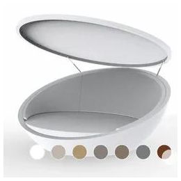 Vondom &raquo;ULM&laquo; Outdoor Daybed inkl. Sonnenblende Lackiert Hochglanz / Khaki mit Bezug Silvertex Khaki 5009 / inkl. Soundsystem