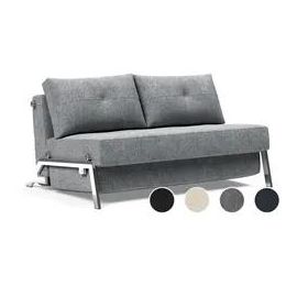 Innovation &raquo;Cubed 02&laquo; Klappsofa 165 cm / Bezug 550 Fanual Black / Chrom Beine