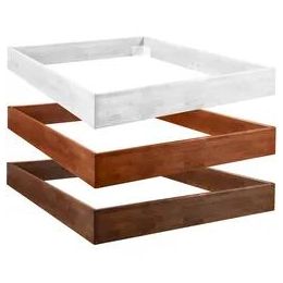 Hasena Wood-Line Massivholz Premium 23 Bettrahmen 160x220 cm / Buche schoko, lackiert