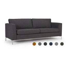Kragelund &raquo;Shea&laquo; Couch 3-Sitzer / 214 x 83 x 80 cm / Stoff 248 Anthrazit