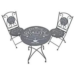 Garden Pleasure GartenZeit &raquo;Royal&laquo; Bistro Set Metall
