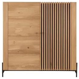 Massivholz &raquo;Ascona&laquo; Highboard II 140x140x45 cm / ohne Inlay