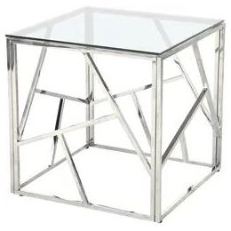Salesfever &raquo;Tala&laquo; Beistelltisch silber 55x55x55 cm