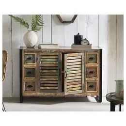 SIT-M&Ouml;BEL SIT Fiume &raquo;Nael&laquo; Sideboard Altholz bunt / 6 Schubladen, 2 T&uuml;ren