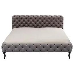 KARE Design &raquo;Desire&laquo; Velvet Bett Silbergrau 180x200 cm