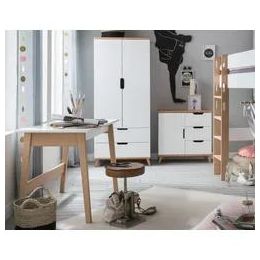 INFANSKIDS &raquo;Infanscolor&laquo; Kinderzimmer Schreibtisch wei&szlig; wei&szlig;-Buche