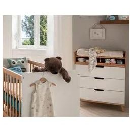 INFANSKIDS &raquo;Infanscolor&laquo; Kinderzimmer Kommode III wei&szlig; wei&szlig;-Buche