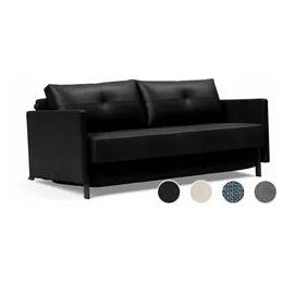 Innovation &raquo;Cubed 02&laquo; Klappsofa mit Armlehnen 174 cm / Bezug 550 Fanual Black