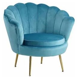 Salesfever &raquo;Arielle&laquo; Sessel blau 76x78x76 cm