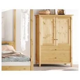 Massivholz &raquo;Solvita&laquo; Highboard II laugenfarbig