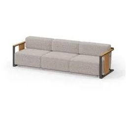 Vondom &raquo;TULUM&laquo; Outdoor Sofa XL Krollet 1921 / Cacao / natural teak