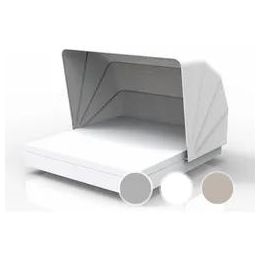 Vondom &raquo;VELA&laquo; Outdoor Daybed eckig inkl. Faltdach White mit Bezug Silvertex White 4004 / Lackiert Hochglanz / Sunvision Ecru