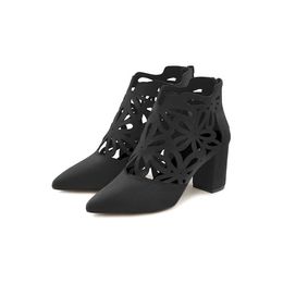 Lascana High-Heel-Stiefelette 'Ankle Boot, Stiefelette, Stiefel,' schwarz Gr. 39 f&uuml;r Damen. Mit Spitze