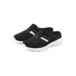 VIVANCE BY LASCANA Sabot 'Slip-On-Sneaker, Sneaker, Freizeitschuh, Halbschuh,' mehrfarbig Gr. 39 f&uuml;r Damen. Mit Lederimitatverzierung, Ziernaht